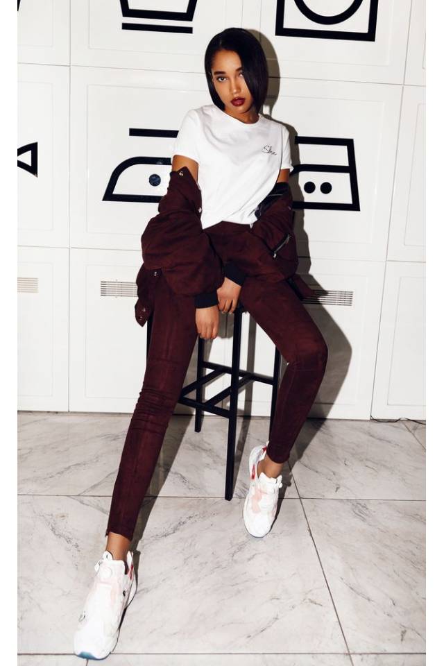 Бомбер женский Oversize бордовый Black Limit купить в Киеве и Украине